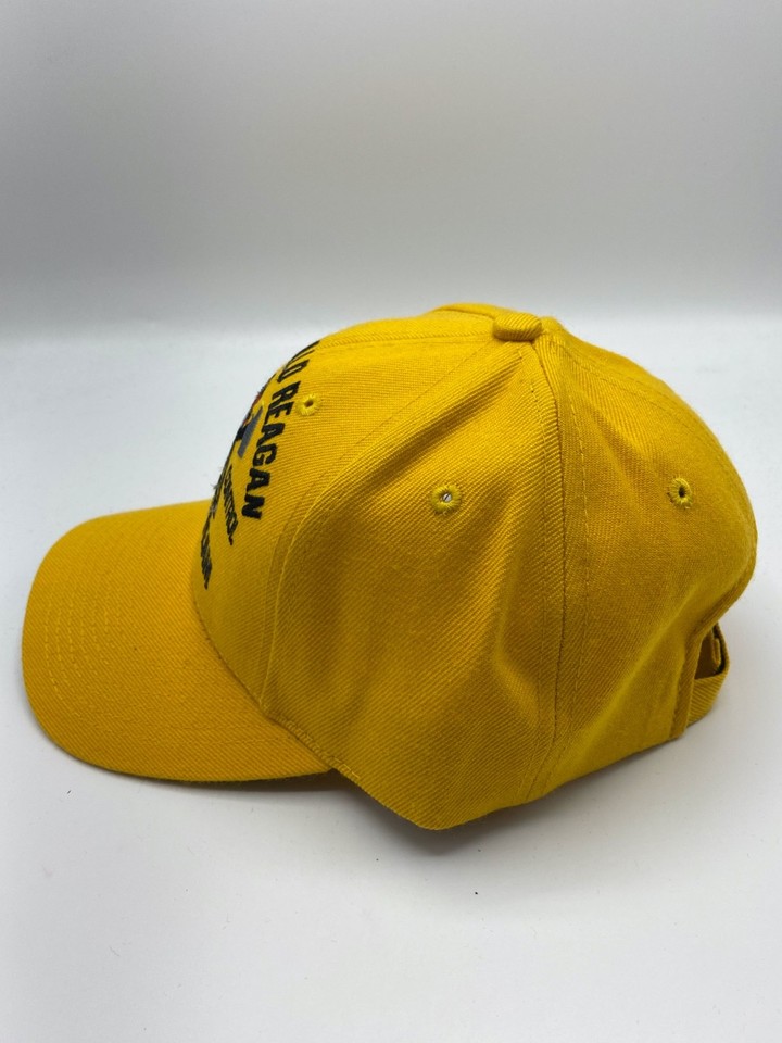 The Corps USS Ronald Reagan CVN 76 Logo Yellow Baseball Cap Hat One ...