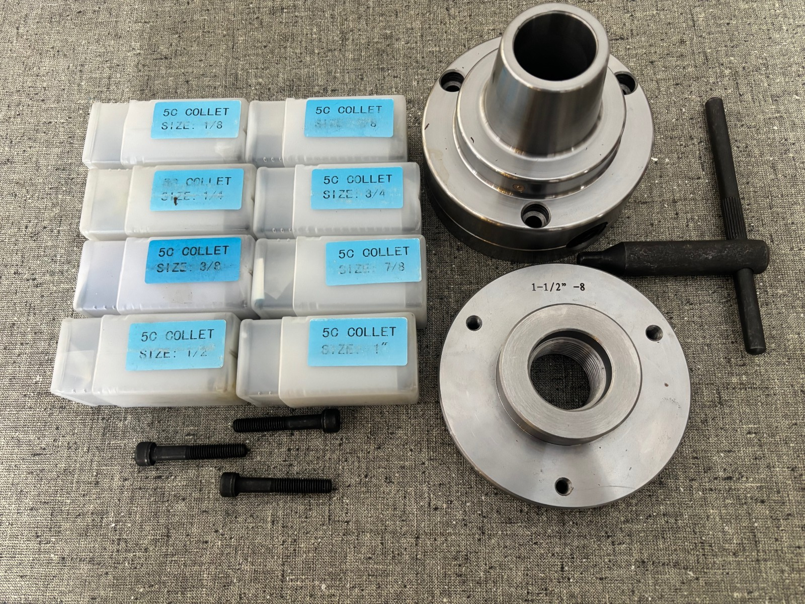 5C COLLET NOSE CHUCK , 2-1/4