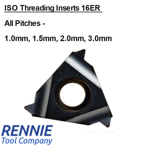 16ER ISO Threading Inserts All Pitches - 1mm 1.5mm 2mm 3mm. General ...