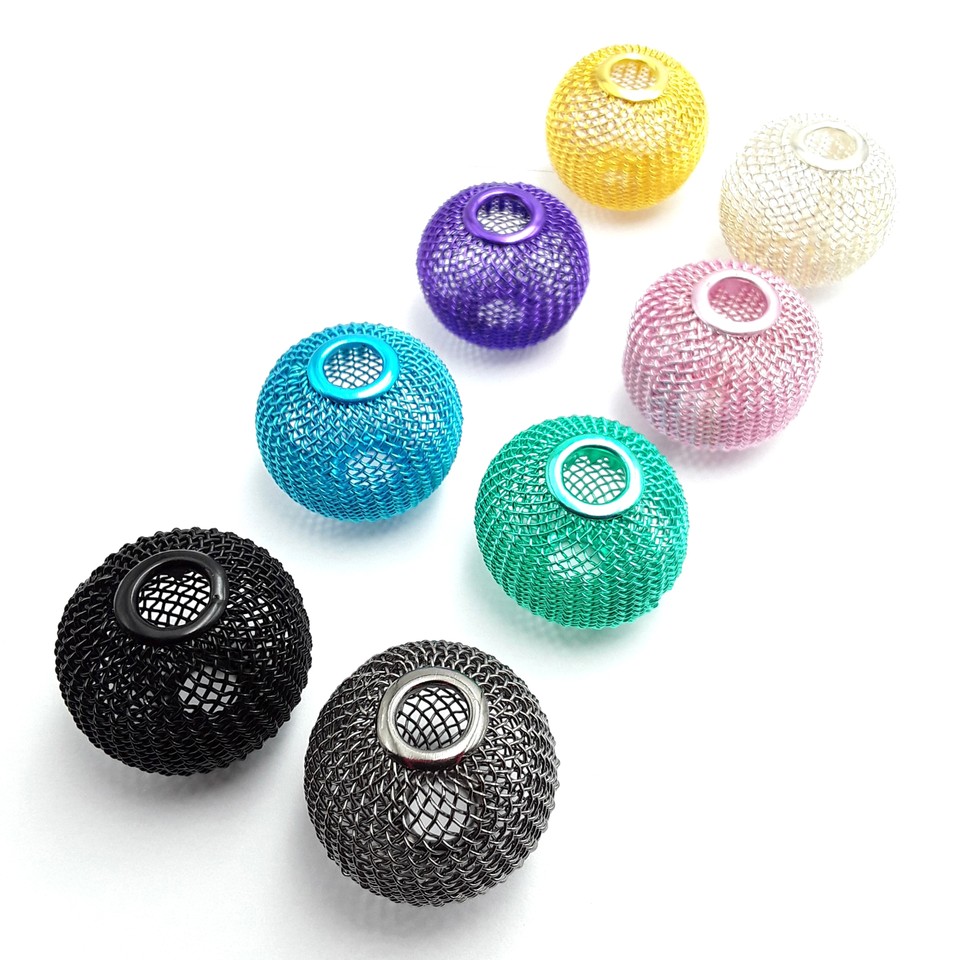 Metal Wire Mesh Ball Beads Size 26x30mm Sold Per Piece | eBay