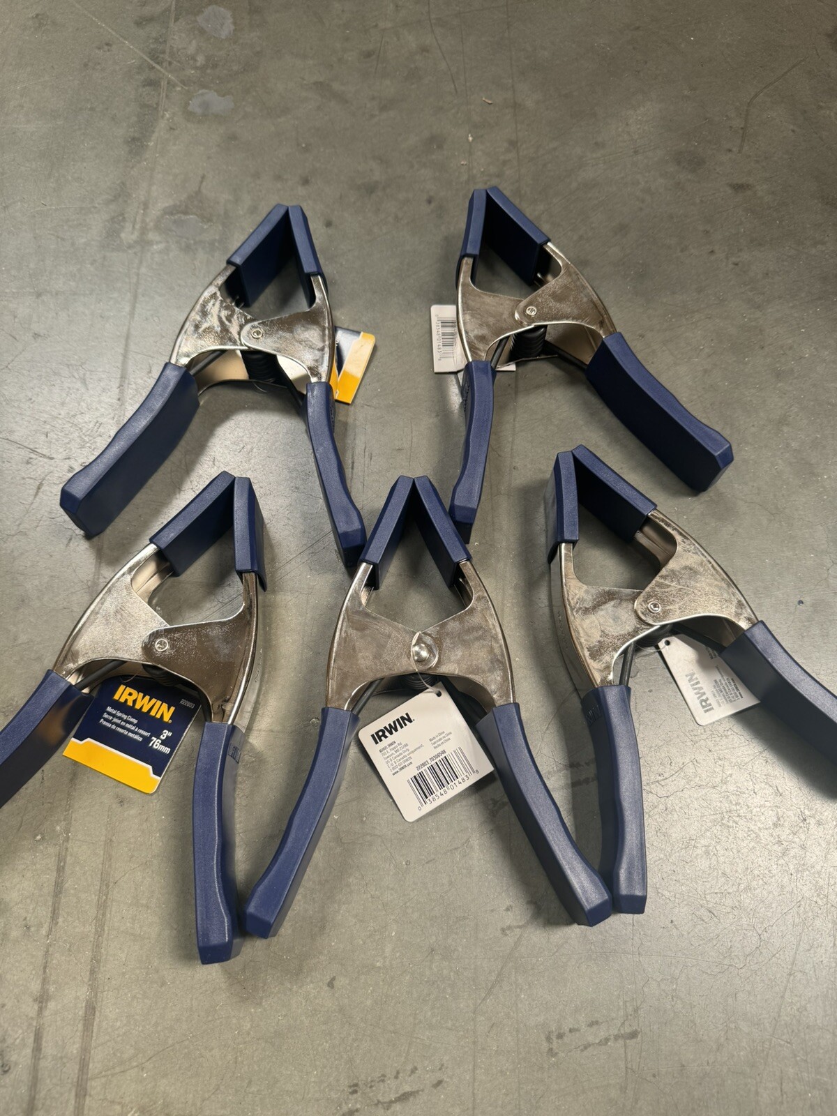 5pcs Irwin 222803 3" Metal Spring Clamp | eBay