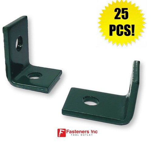 (Qty 25) GREEN 2-Hole 90DEG Corner Angle Unistrut Channel Two Hole ...