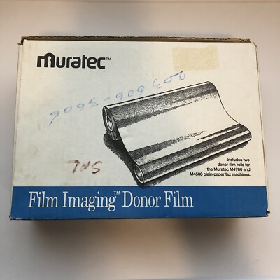 Muratec Fax Donor Film 2 Rolls OEM Genuine New for Muratec M4700 M4500 ...