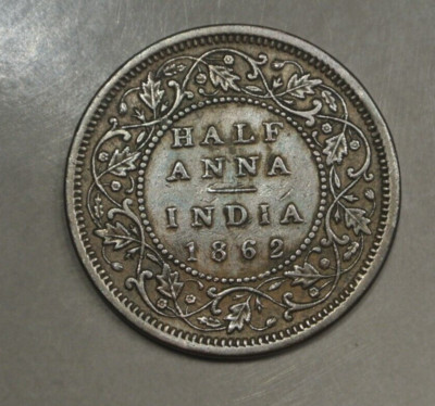 HALF ANNA INDIA 1862 | eBay