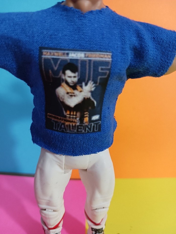 MJF Custom Wrestling Action Figure Shirt | eBay