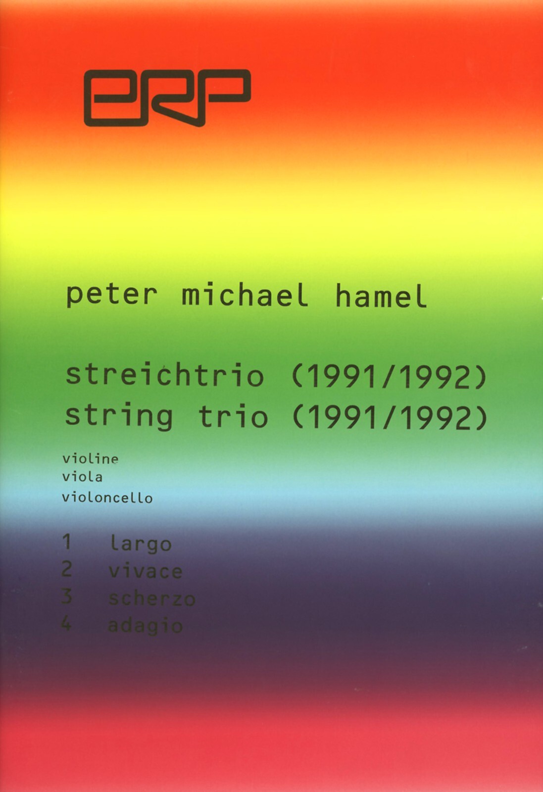 Peter Michael Hamel: Streichtrio / String Trio | eBay