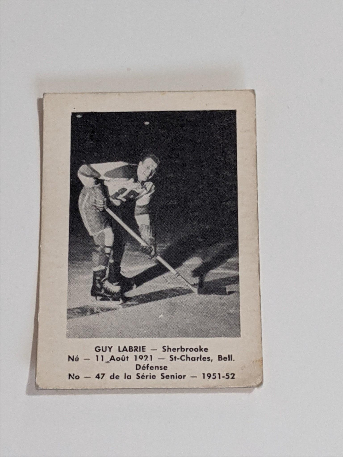 1951 52 Laval Dairy Guy Labrie #47 | eBay