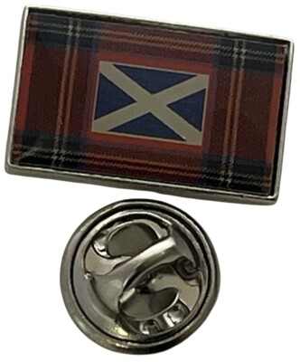 Scotland Saltire on Tartan Lapel Pin badge FREE UK P&P | eBay UK
