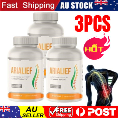 3PCS Arialief Sciatica Capsules, Sciatica Pain Relief Capsules 30Caps ...