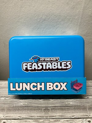 Mr. Beast Feastables World's Coolest Collectible Lunch Box - Blue/Pink ...