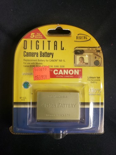 Digital Concepts Digital Camera Battery Cannon 850mAh *Open Box* | eBay