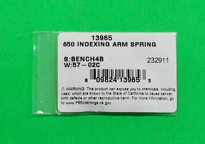 Dillon 750/650 Indexing Arm Spring-(13965) NEW-in package | eBay