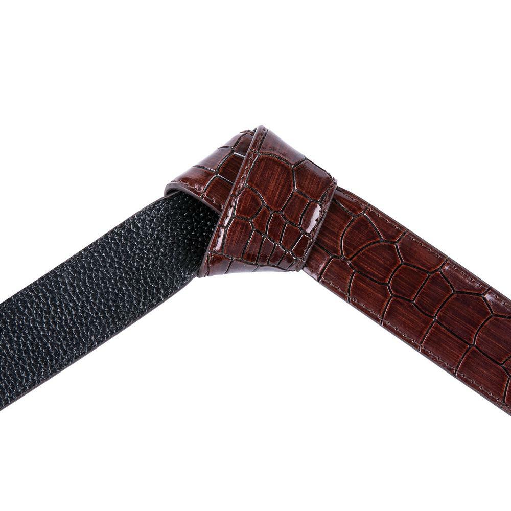 12 Kinds Leather Mens Replacement Belts Without Buckle Ratchet 35mm ...