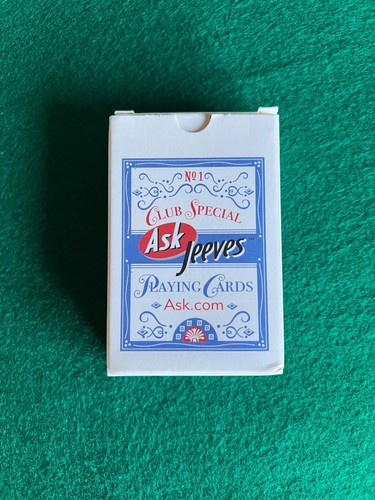 Ask Jeeves Playing Cards! Proudly open, and unused! Rare and Vintage ...