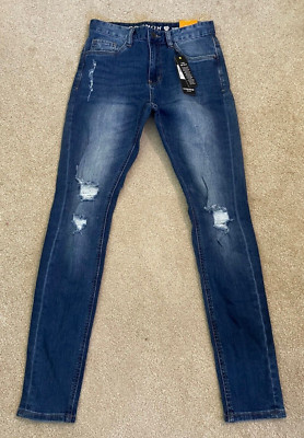 Connor Zach Skinny Ripped Stretch Jean Blue Size 28 | eBay Australia