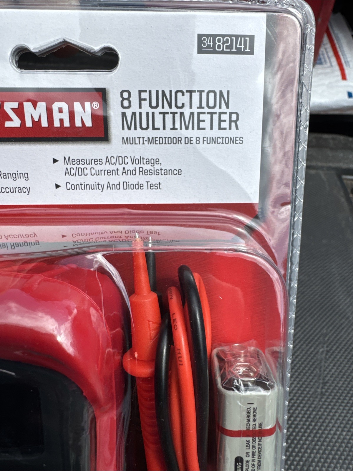 Sears Craftsman Nos 8 Function Digital Multimeter & Leads 82141 A/DC ...