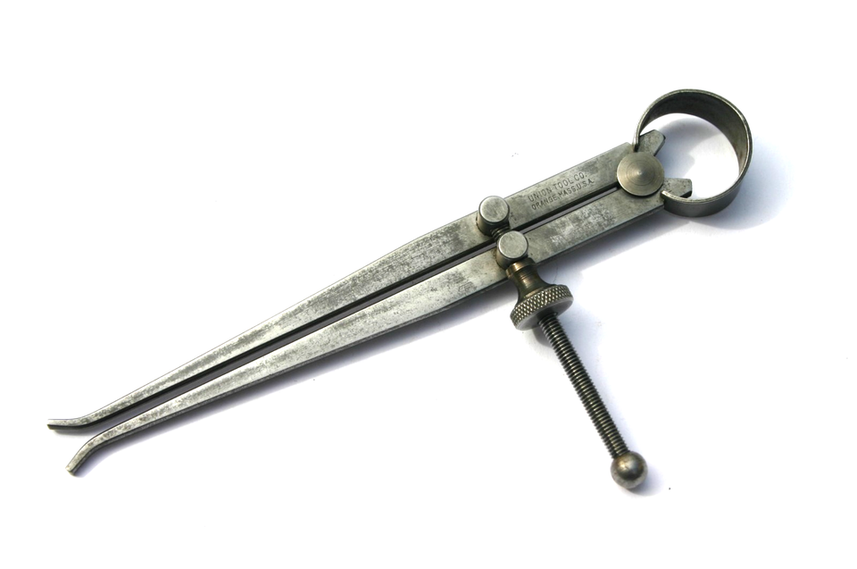 Vintage Union Tool Co. 6" Flat Leg Spring Joint Inside Calipers ...