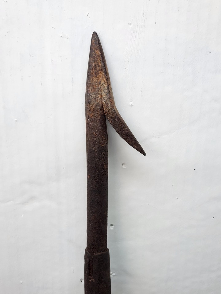 Some Sort Of Harpoon Hand Forged Wrought Iron 35" Eye End 1 3/4" Barb ...