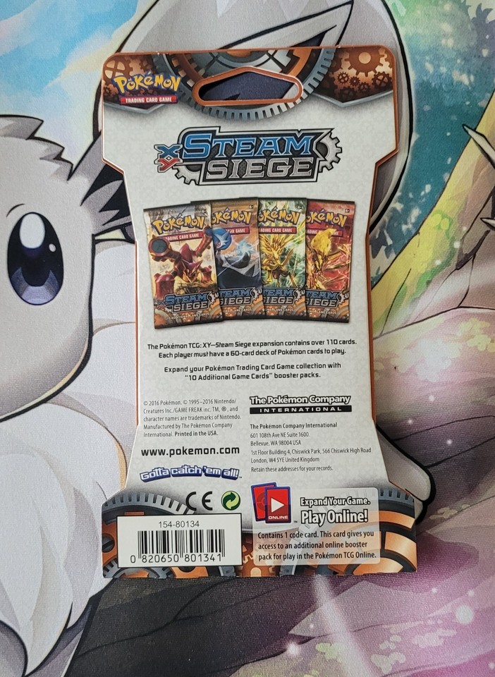 Pokemon TCG XY Steam Siege Booster Pack | eBay