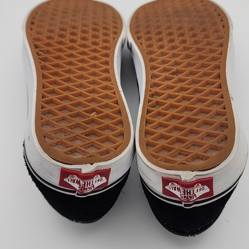 Vans Unisex Black Solid Classic Low Top Old Skool Skate Shoes Mens 5 ...