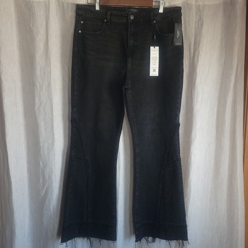 Liverpool Los Angeles Hannah Hi-Rise Flare Black Jeans Size 12/31 | eBay