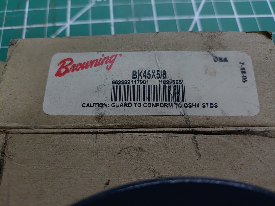 Browning BK45 BK45x5/8 V-Belt Sheave Pulley 1-Groove 4.25" OD 5/8" Keyed Bore | eBay