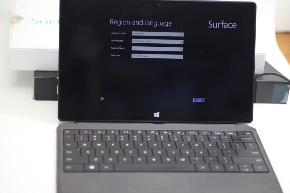 Microsoft Surface RT 32GB Windows RT, starts up, replaced keyboard | eBay