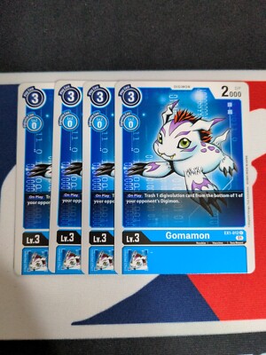Gomamon - Common - EX1-012 C - Digimon TCG Playset - Blue | eBay