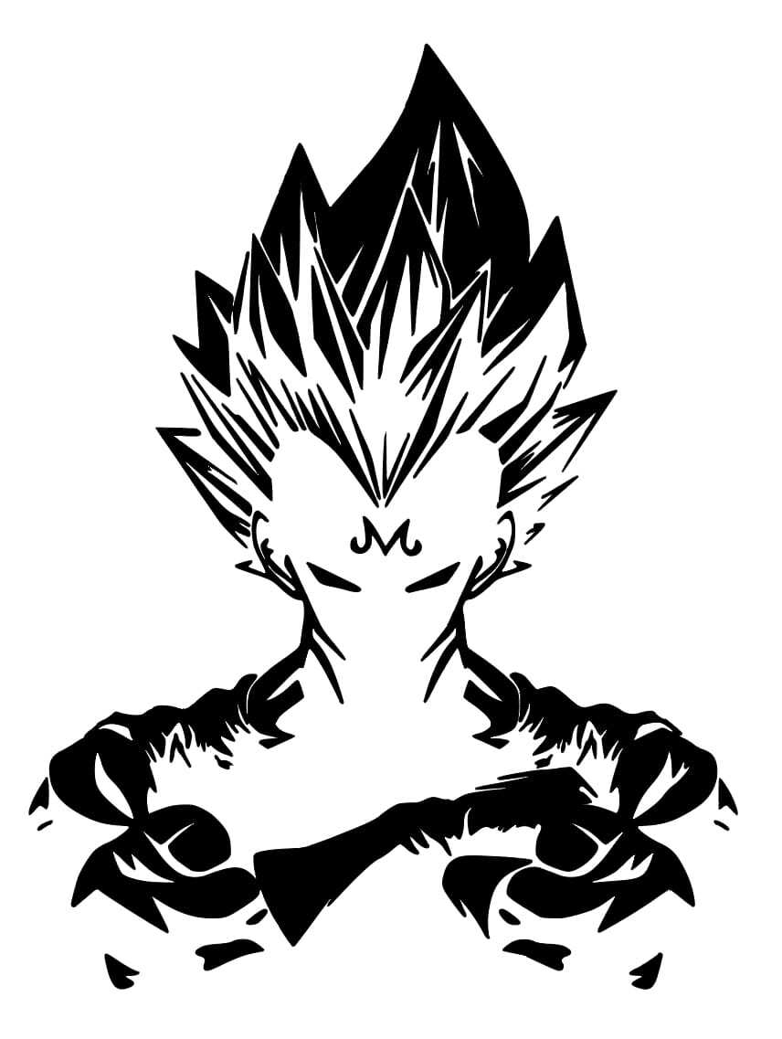 VEGETA/DRAGON BALL Z Decal/Vinyl Sticker for Car, Wall, Furniture,Cup ...