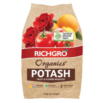 Richgro 2.5kg Organics Potash Fruit And Flower Booster fertiliser ...