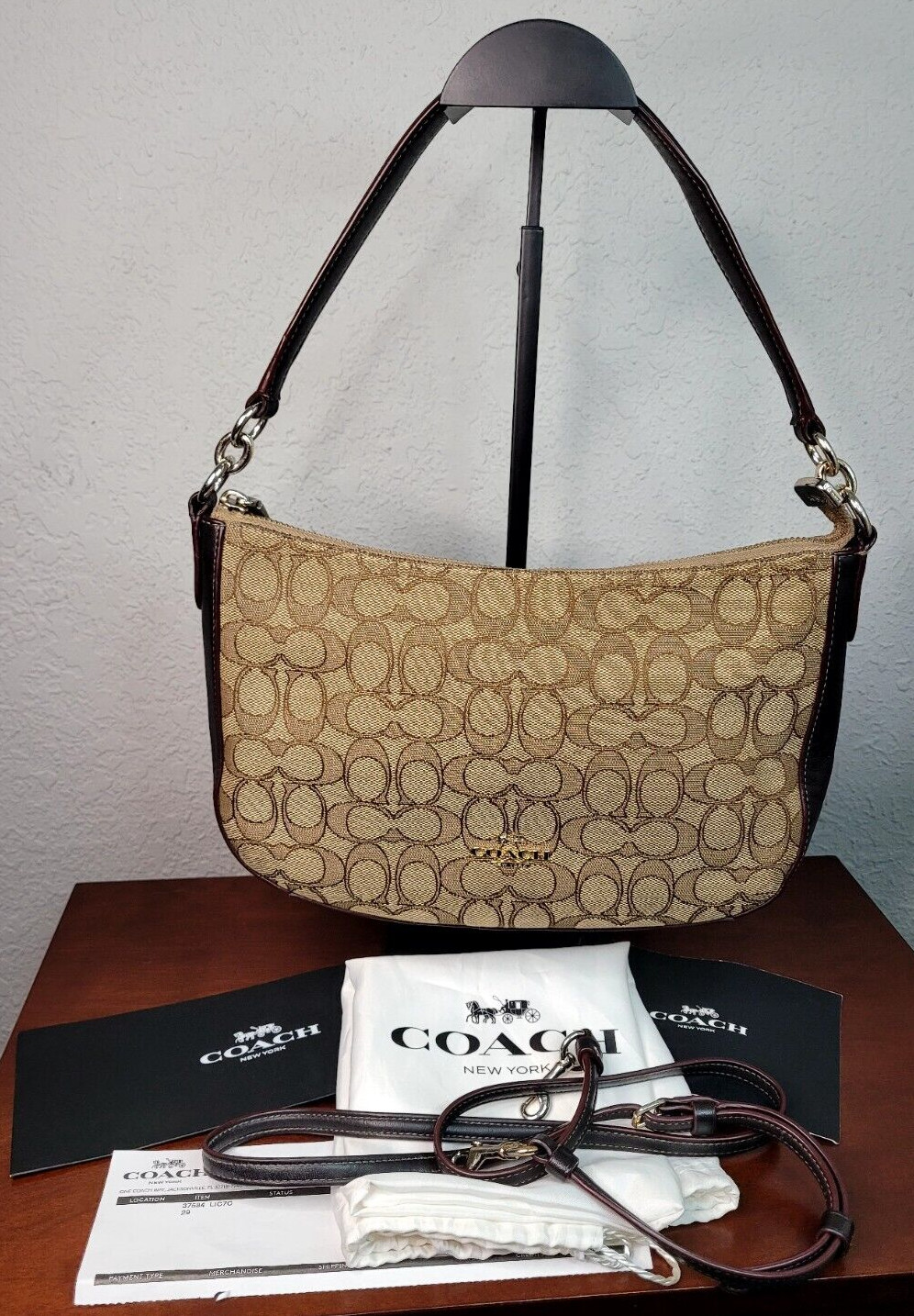 Coach Signature Chelsea Jacquard Crossbody Bag Purse … - Gem