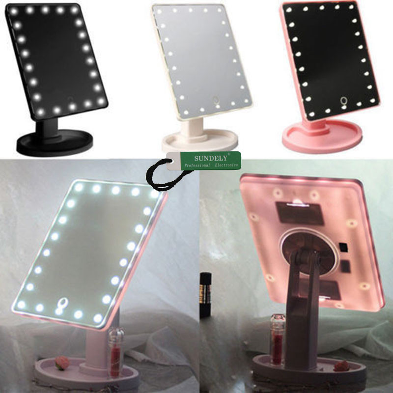 BEAUTEOUS 22 LED TOUCH SCREEN LIGHT MAKE-UP COSMETIC TABLETOP VANITY ...