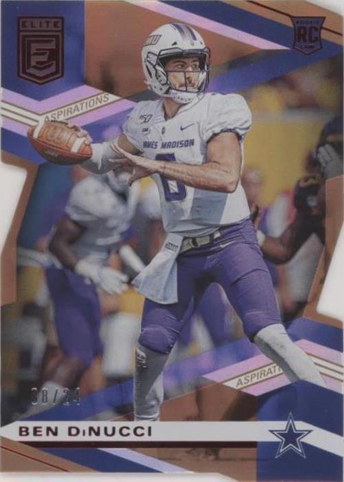 2020 Panini Donruss Elite - Rookies Ben DiNucci #141 Aspirations Die ...