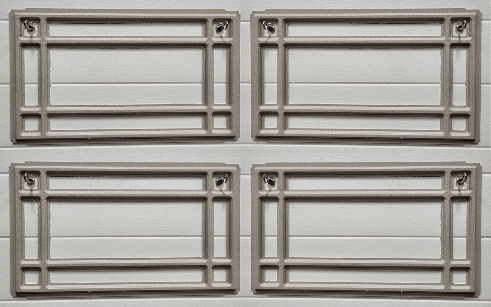 CLOPAY Prairie 510 Window Inserts /Short Panel Garage Door SANDTONE Set ...