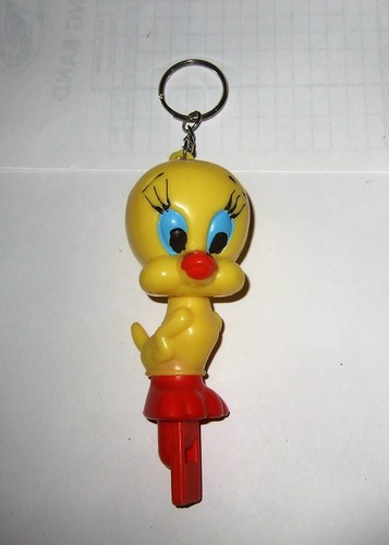 Tweety Bird Whistle Key Chain Animation Character VTG | eBay