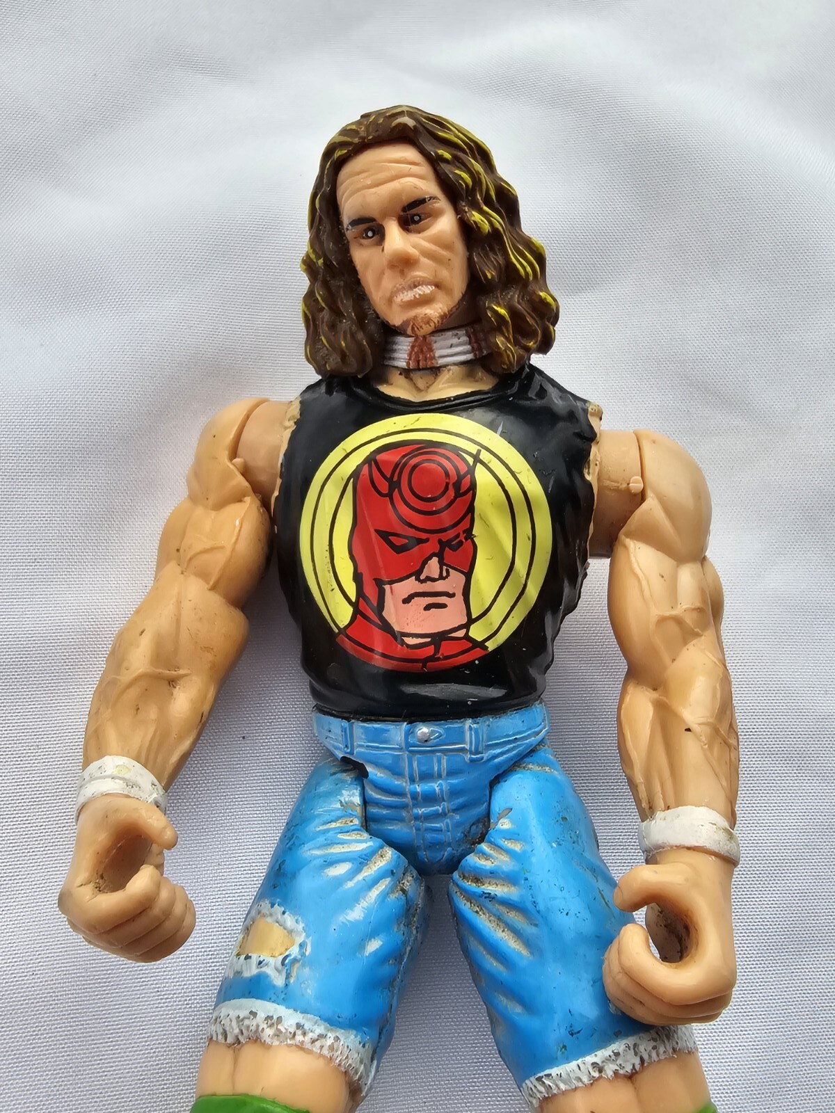 1999 ToyBiz RAVEN Daredevil shirt ECW WCW Bruisers Wrestling Action ...