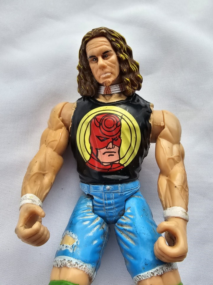 1999 ToyBiz RAVEN Daredevil shirt ECW WCW Bruisers Wrestling Action ...