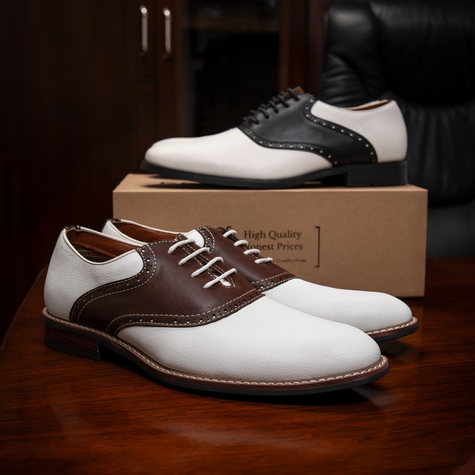 Ferro Aldo JORDAN Men's Two Tone Derby Dress Shoes for Formal Casual | eBay