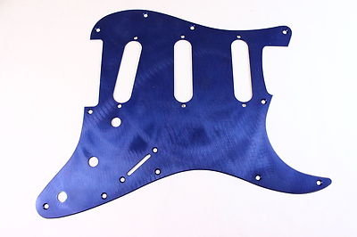 Textured Blue Anodized Aluminum SSS Strat Pickguard- Fits Fender ...
