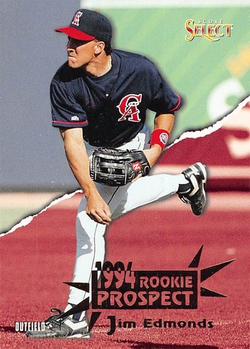 1994 Select Baseball Jim Edmonds Rookie Card #198 NM/MT CALIFORNIA ...