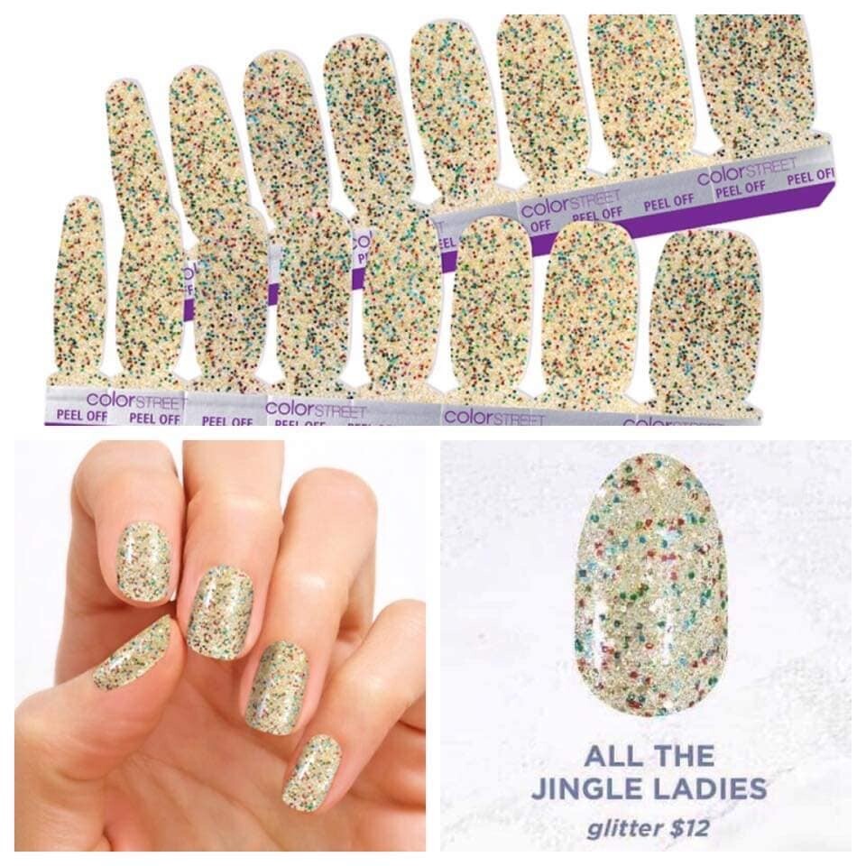 ☃️🎄HOLIDAYS Color Street Christmas 100% Nail Polish Strip Glitter ...