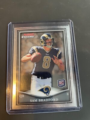 🏈 2010 Topps Football Bowman Chrome Rookies Insert #BCR5 Sam BRADFORD 🏈 ...