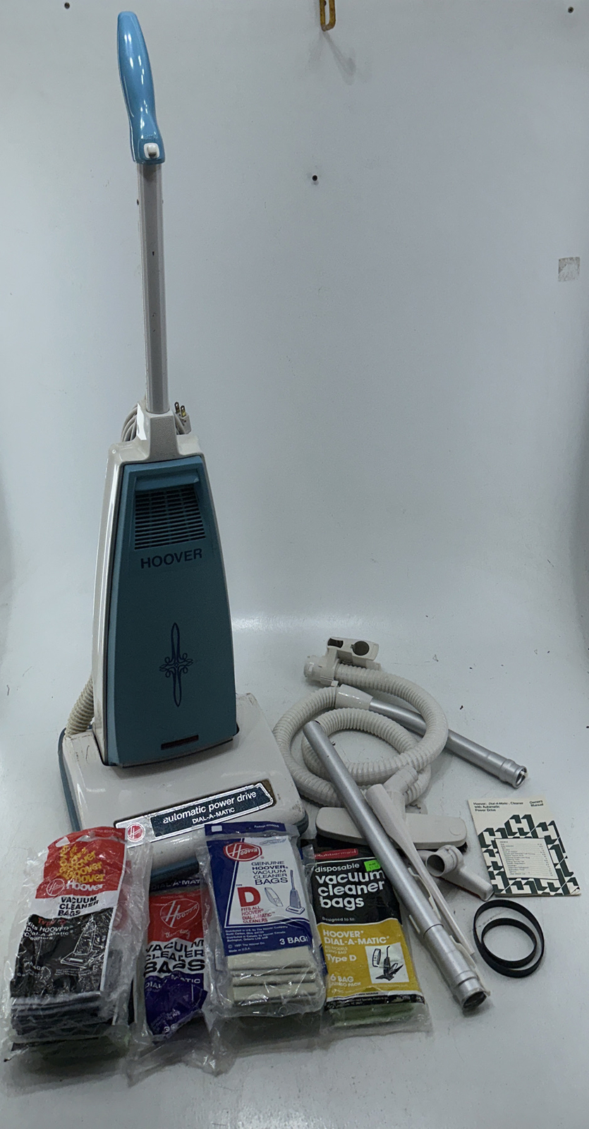 Vintage 1970's Hoover Powerdrive Dial A Matic Upright Vacuum Cleaner ...