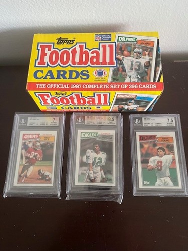 1987 TOPPS FOOBALL / COMPLETE SET / WITH 3 CARDS GRADED / NEW | eBay