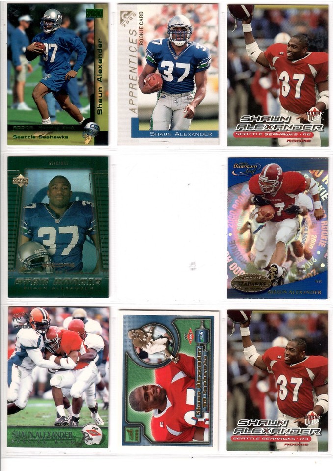 Shaun Alexander 29-card RC ROOKIE lot - some Serial Numbered | eBay