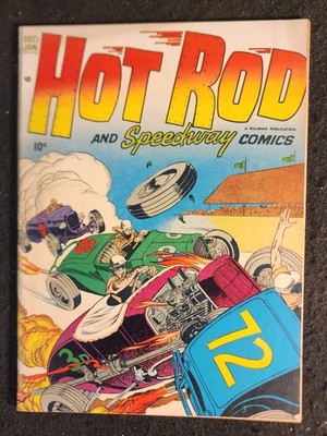 HOT ROD AND SPEEDWAY COMICS #3 (Hillman Publications 1952) VF- Golden ...