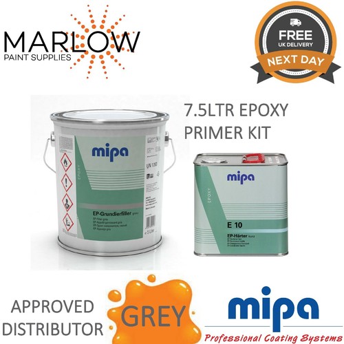 MIPA EP-Grundierfiller EPOXY PRIMER 2k 5L + EP HARDENER E10 2.5L - 7.5L ...