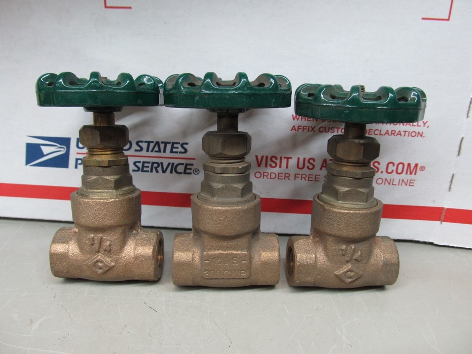 (1) Jenkins 2310J,370CJ Gate Valve 1/4" NPT Bronze Threaded 300 CWP ...