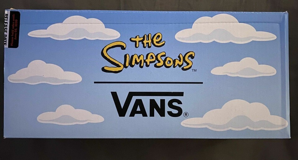 NEW Vans X The Simpsons Slip On Bart Blue Multi Color Mens RARE NEW | eBay