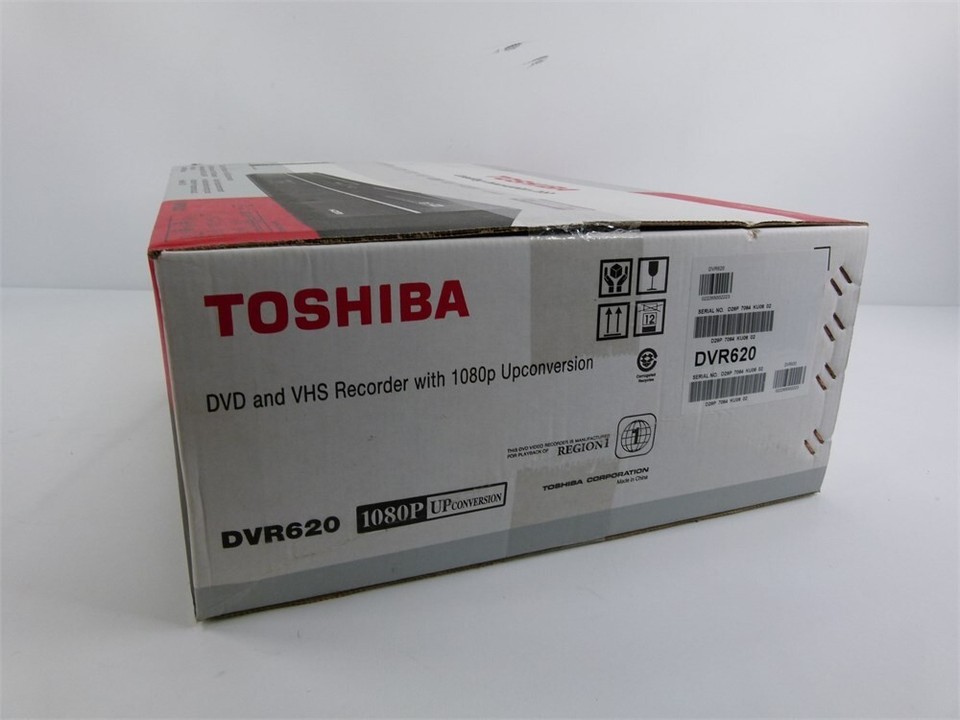 Toshiba DVR620 DVD/VHS Combo Recorder Burner VCR Tape HDMI 1080p NEW ...